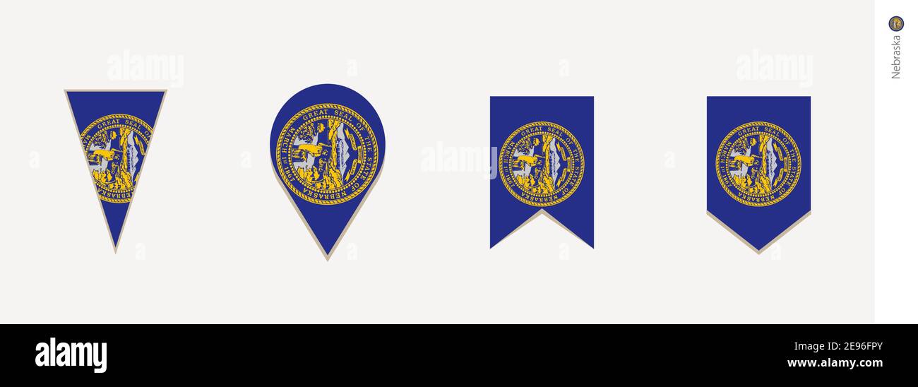 Nebraska flag vector vectors hi-res stock photography and images - Alamy