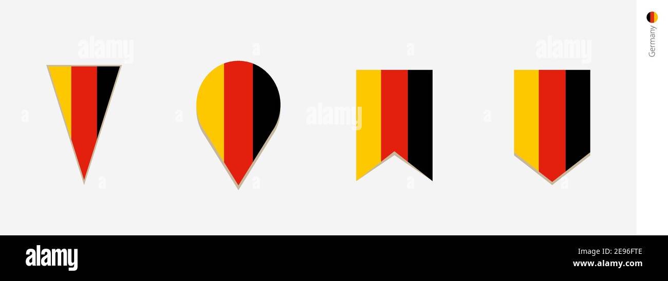 Germany flag in vertical design, vector illustration Stock Vector Image ...