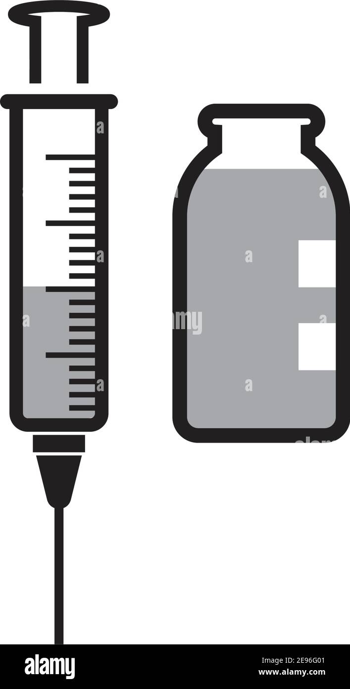 injection medical vector icon illustration Stock Vector Image & Art - Alamy