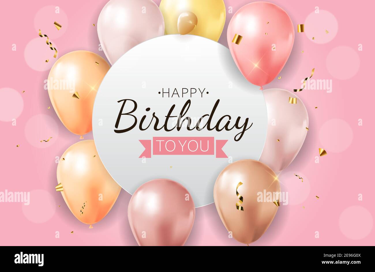 Realistic 3d balloon background for party, holiday, birthday, promotion ...