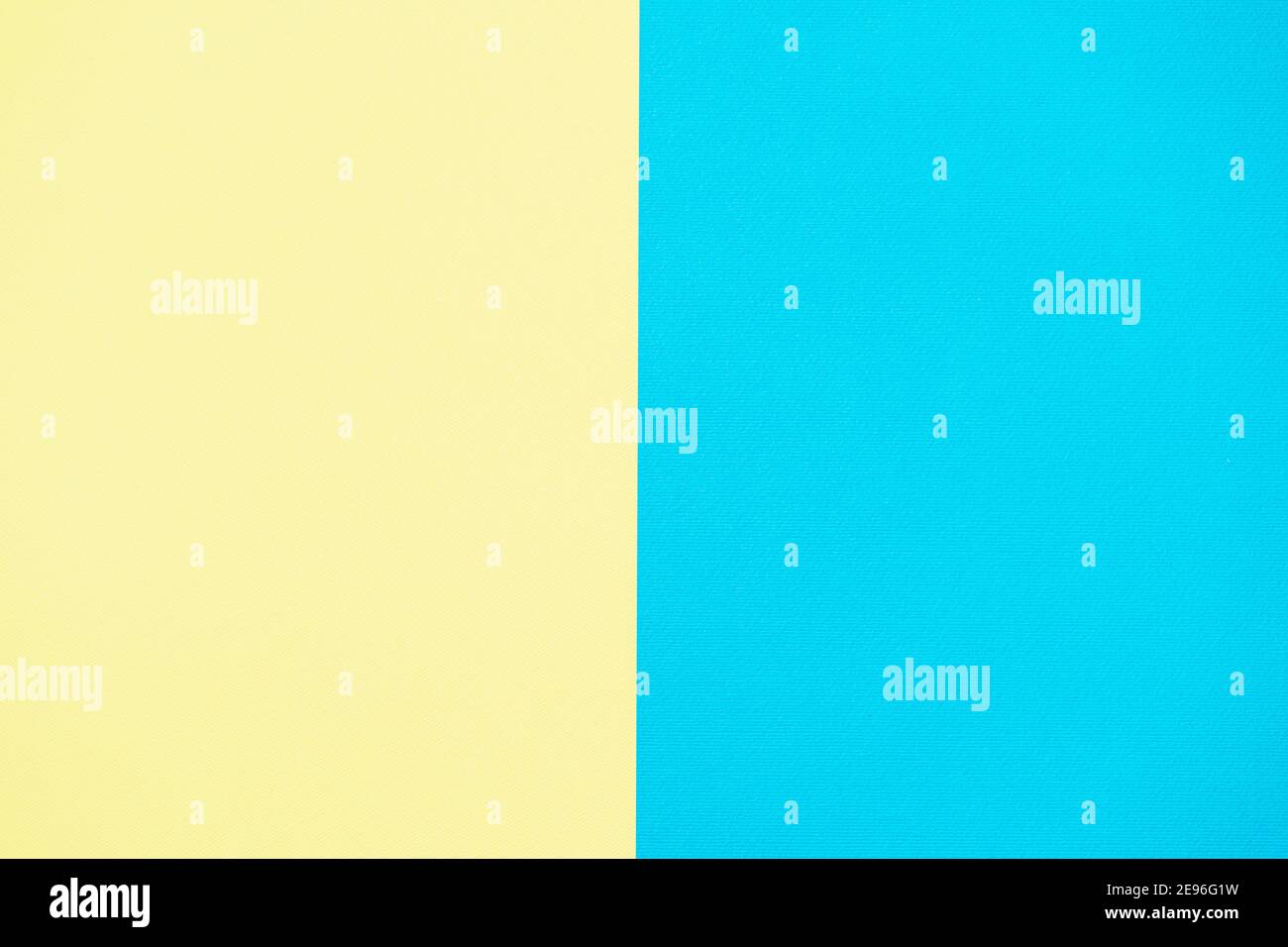 Blue and yellow two tone color paper background. Abstract background ...