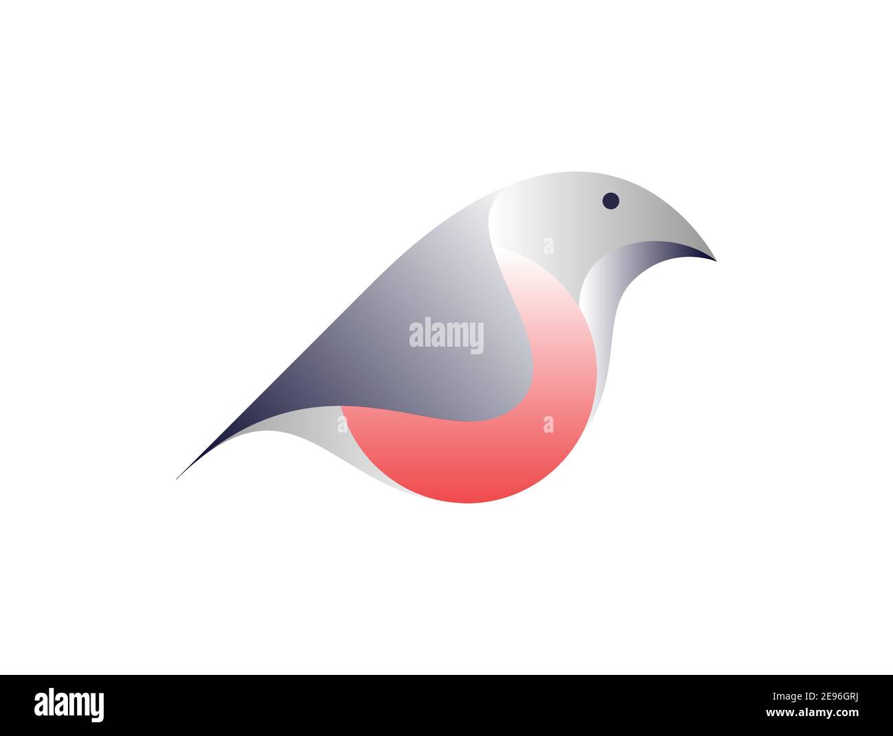 Vector bird in gradient style. Digital art Stock Vector Image & Art - Alamy