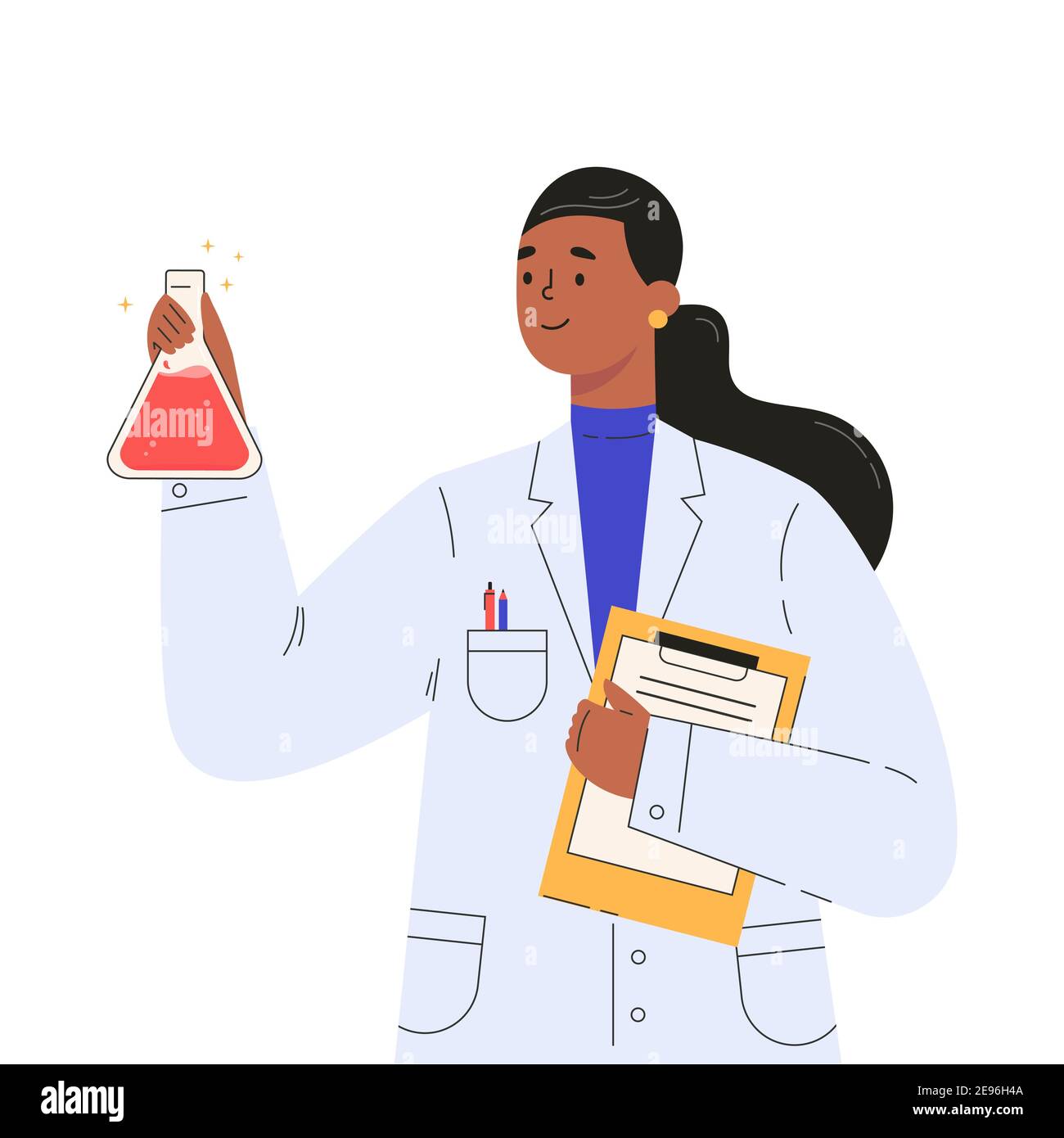 Lab gown Stock Vector Images - Alamy
