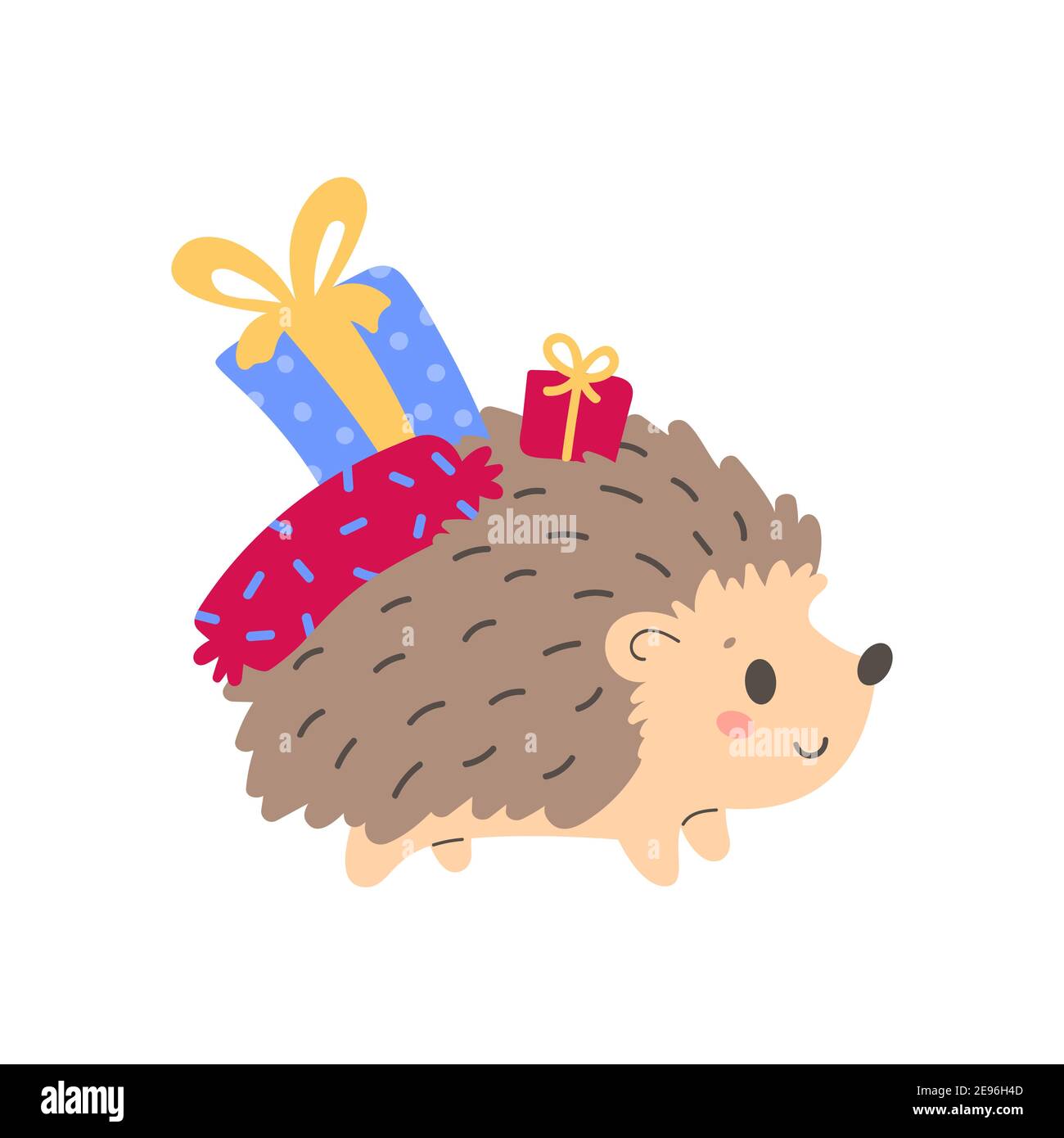 Hedgehog box Stock Vector Images - Alamy