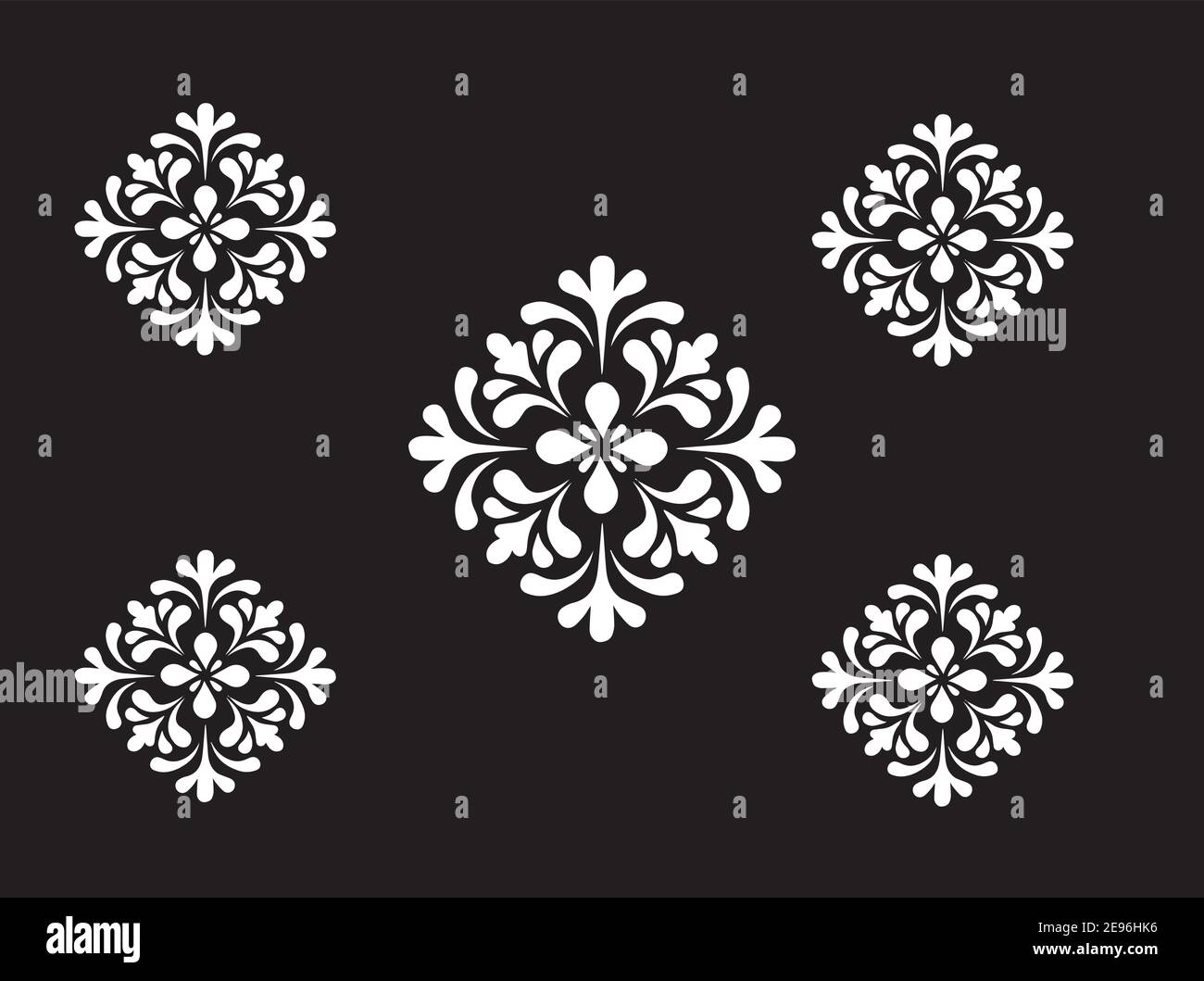 Flower motif sketch for design.Floral seamless background. Decorative ...