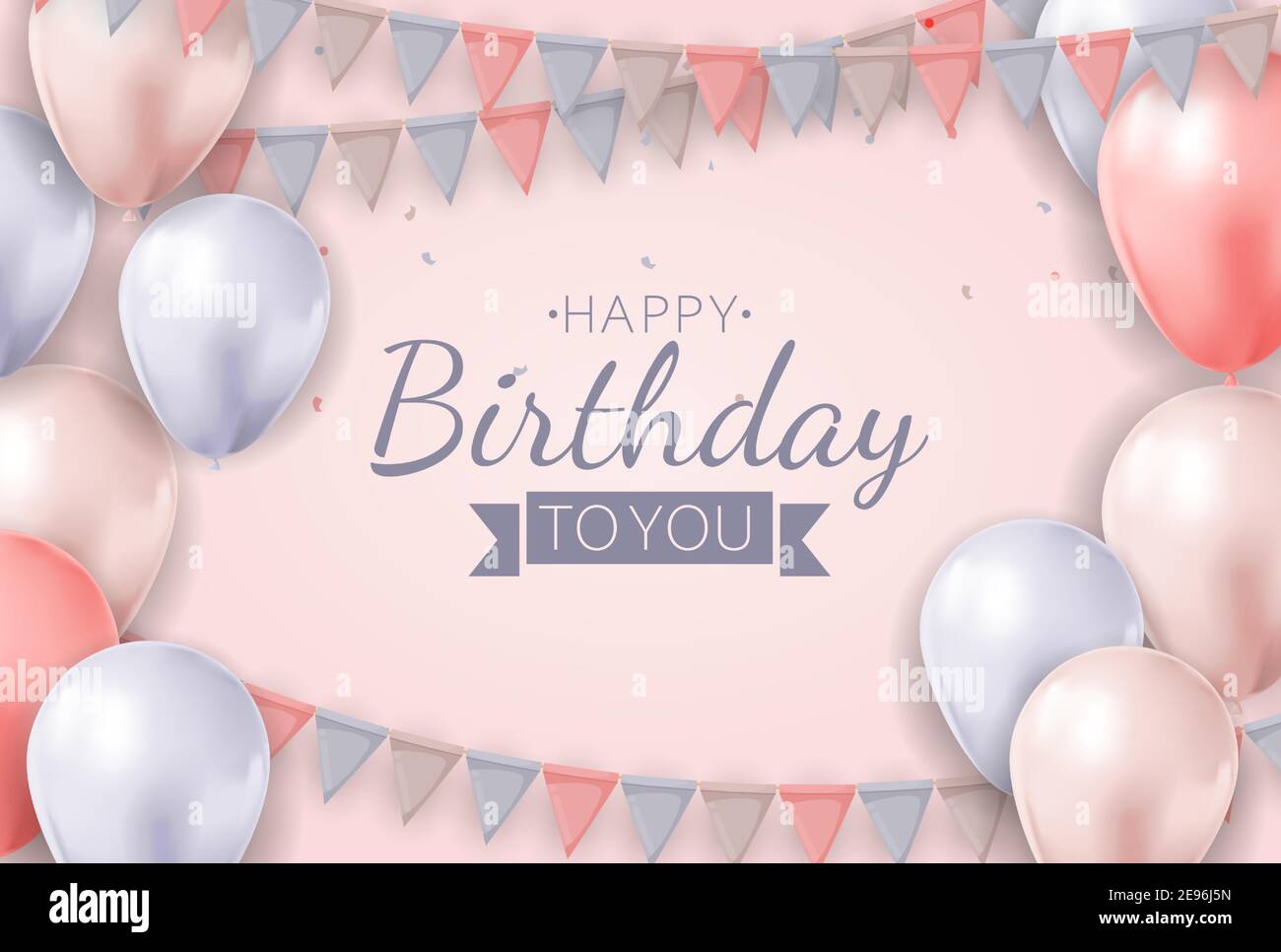 Realistic 3d balloon background for party, holiday, birthday, promotion ...