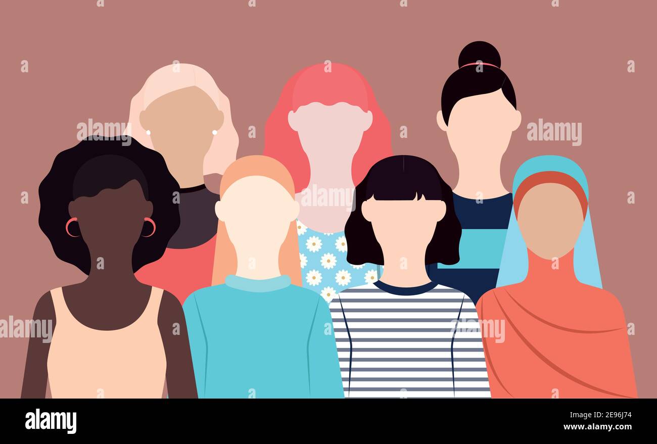 Different nationalities together Stock Vector Images - Alamy