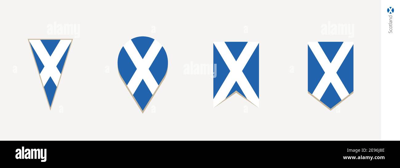 Scotland flag in vertical design, vector illustration Stock Vector ...