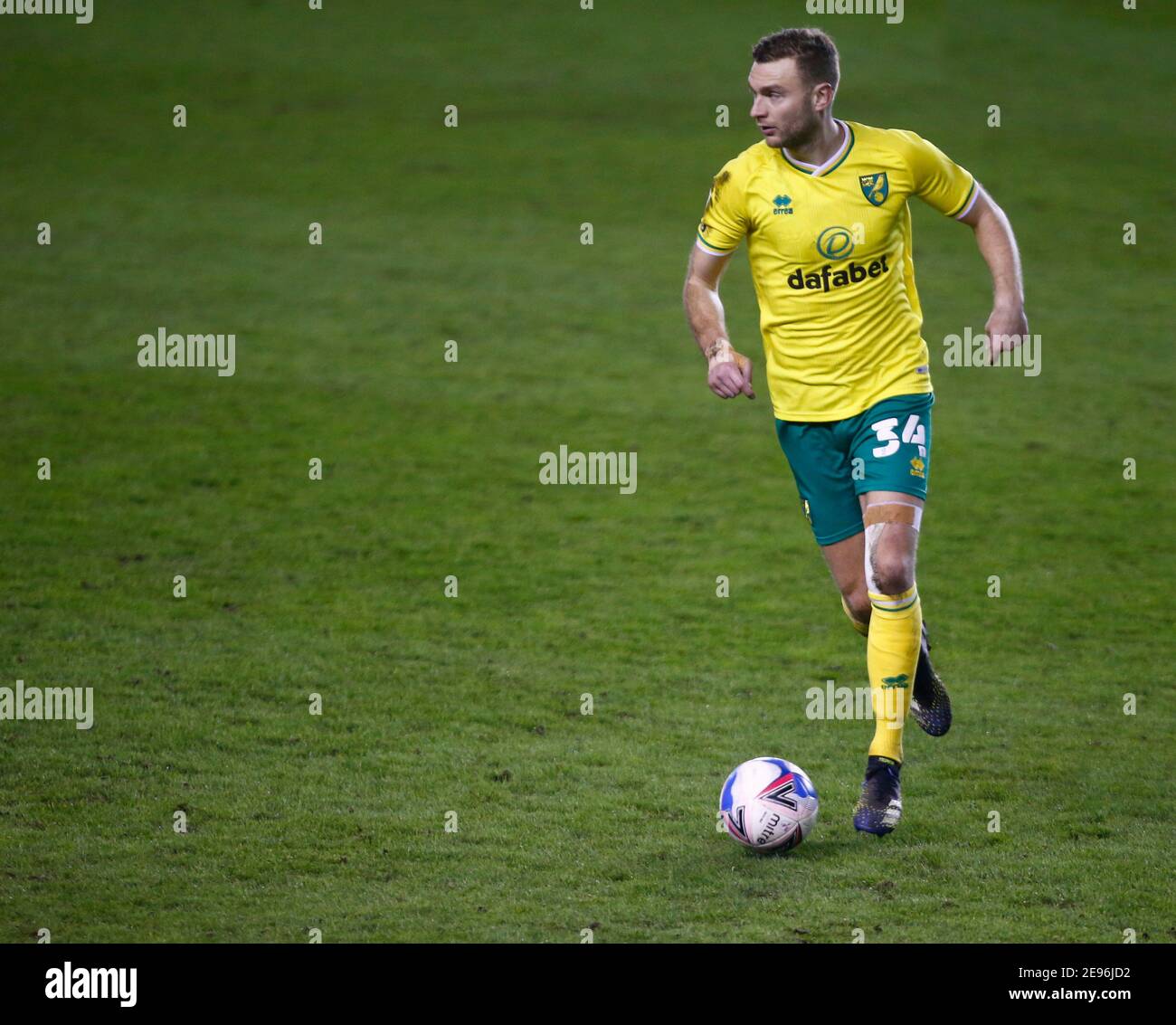 LONDON, United Kingdom, FEBRUARY 02: Norwich City's Ben Gibson (on loan ...