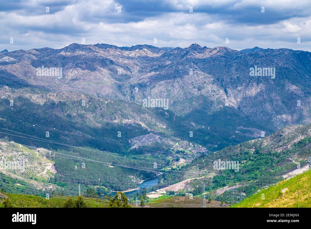 Mountains in north Portugal Vieira do Minho landscape Stock Photo - Alamy