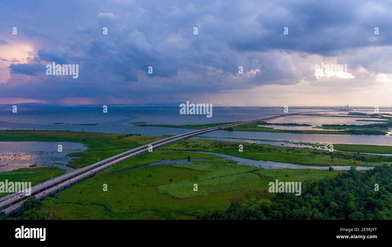Mobile Bay Bridge Stock Photo - Alamy