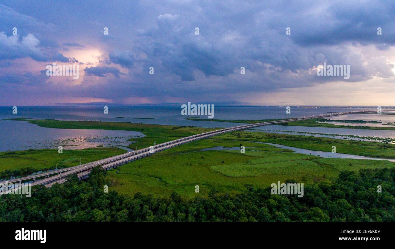 Mobile Bay Bridge Stock Photo - Alamy