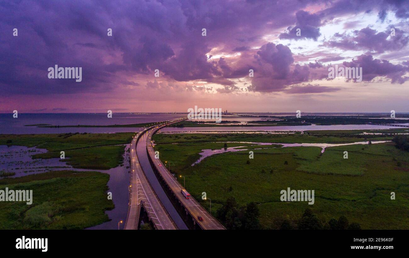 Mobile Bay Bridge Stock Photo - Alamy