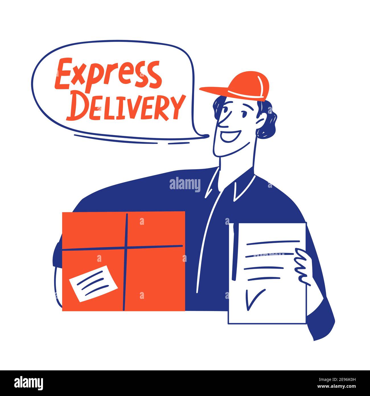 Set delivery cards Cut Out Stock Images & Pictures - Alamy