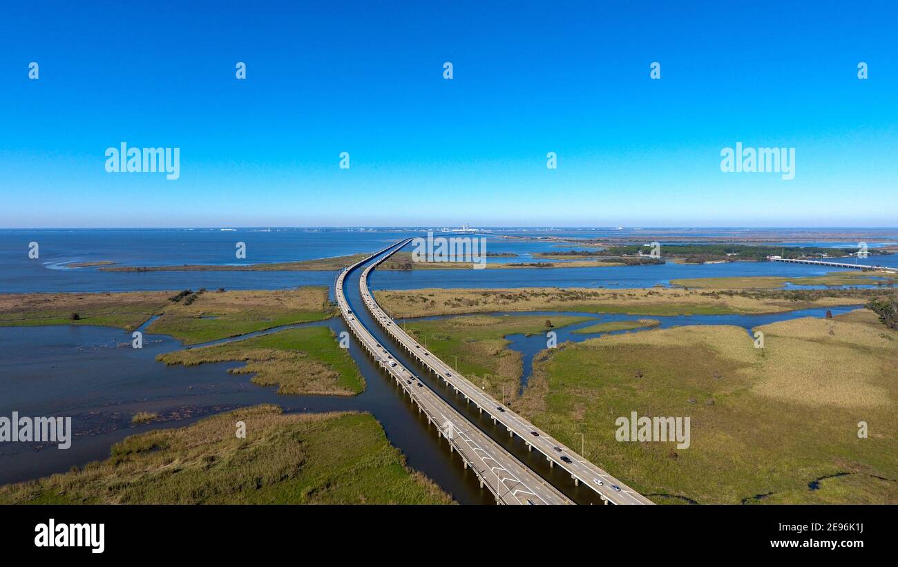 Mobile Bay Bridge Stock Photo - Alamy
