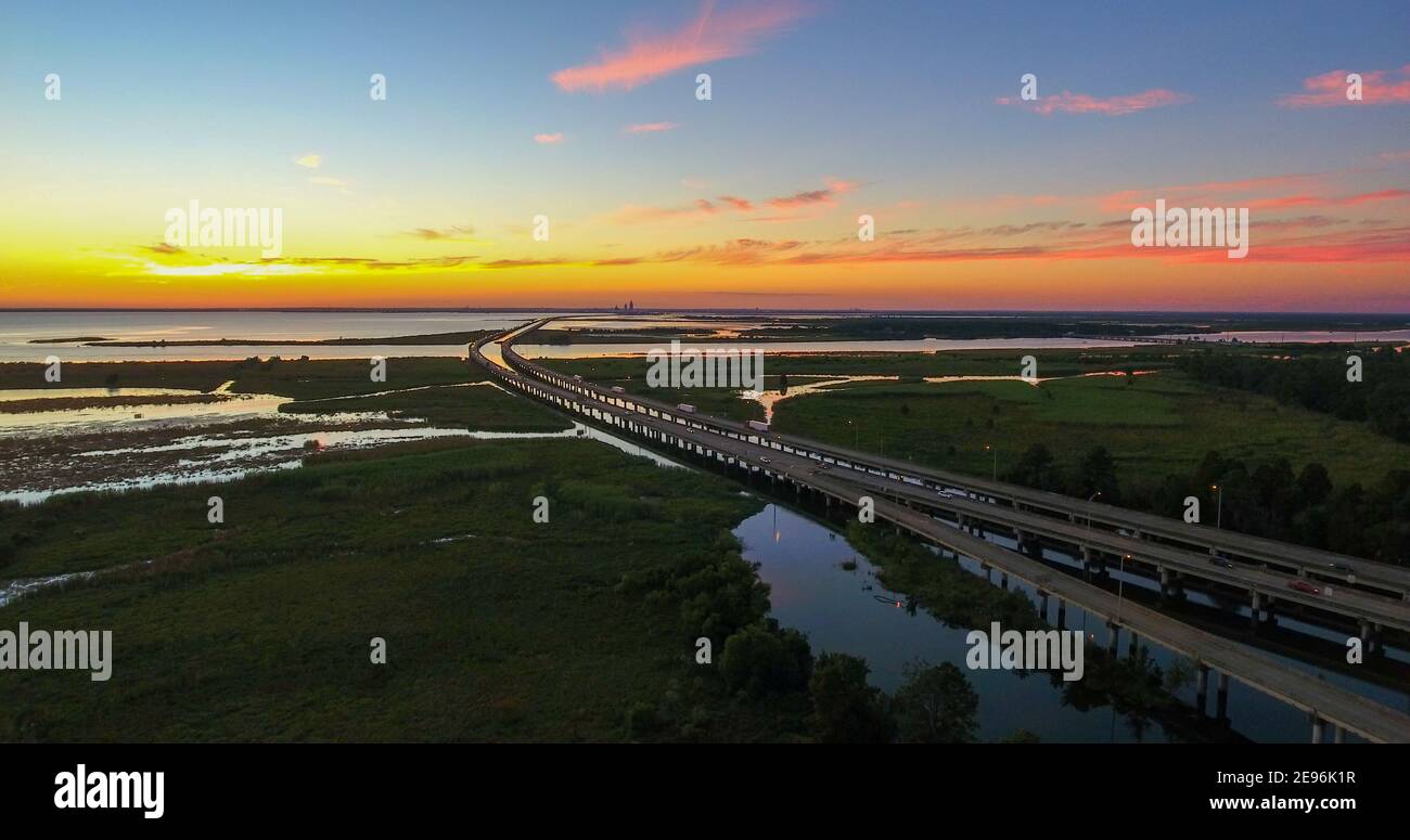 Mobile Bay Bridge Stock Photo - Alamy