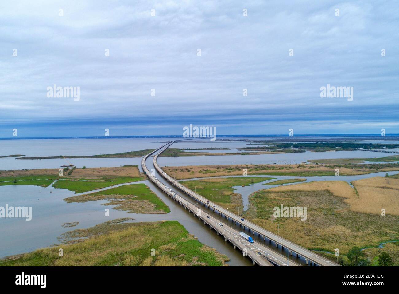 Mobile Bay Bridge Stock Photo - Alamy