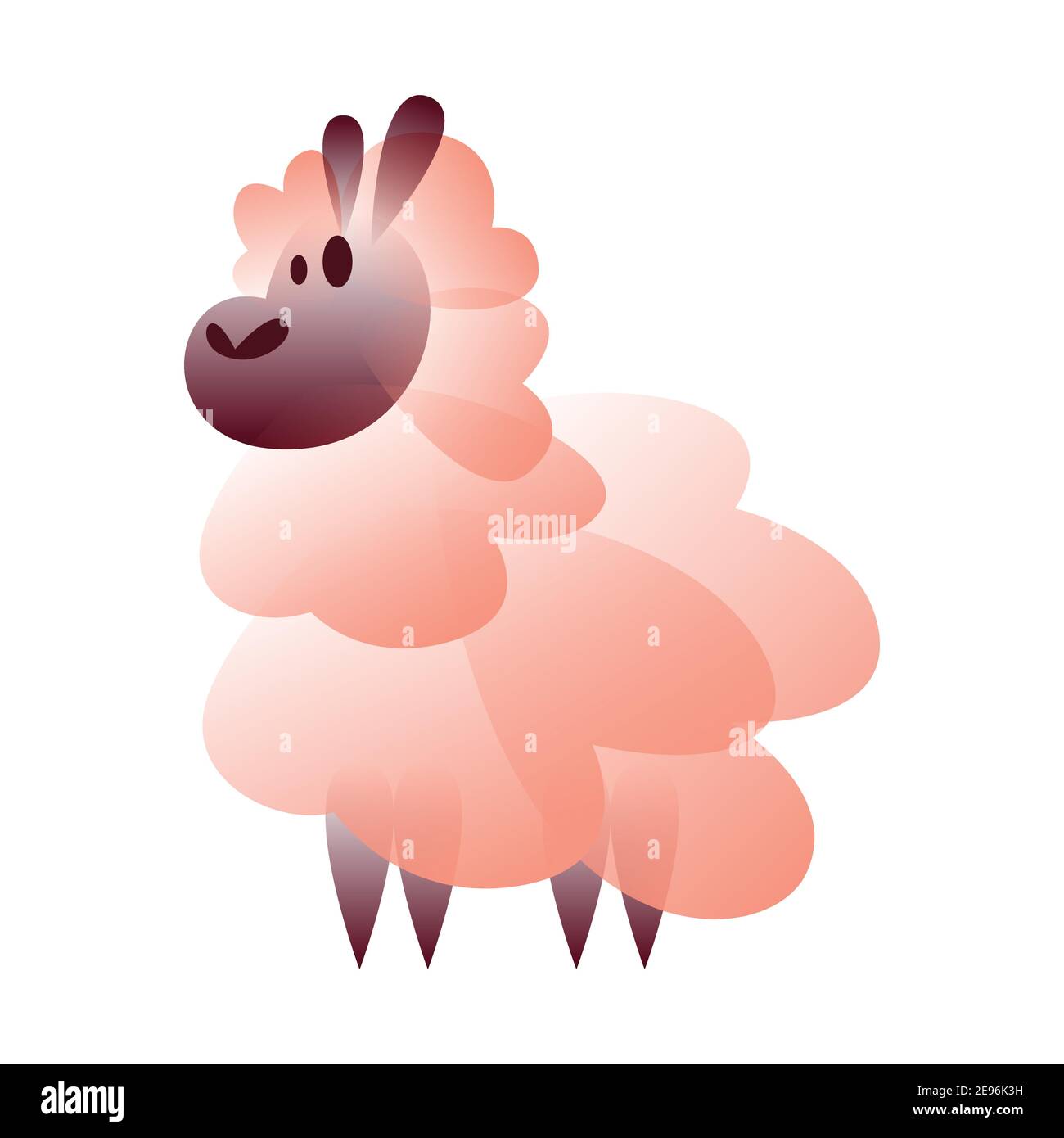 Sheep in zoo Stock Vector Images - Alamy