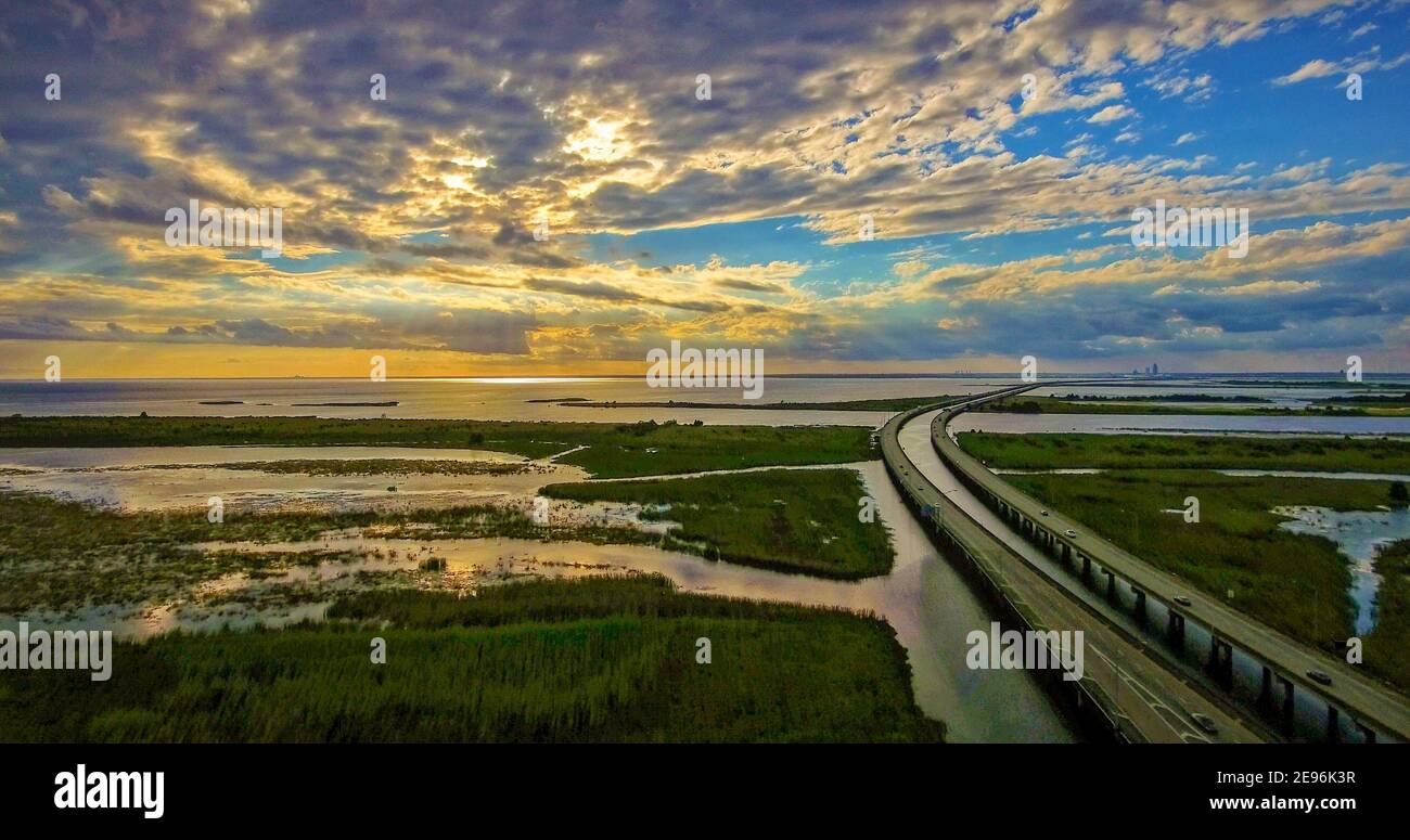 Mobile Bay Bridge Stock Photo - Alamy