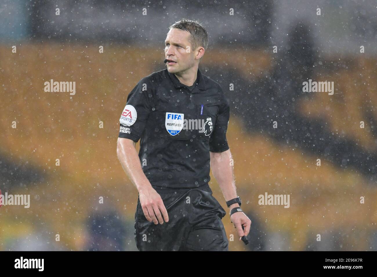 Wolverhampton, UK. 02nd Feb, 2021. Referee Craig Pawson in action ...