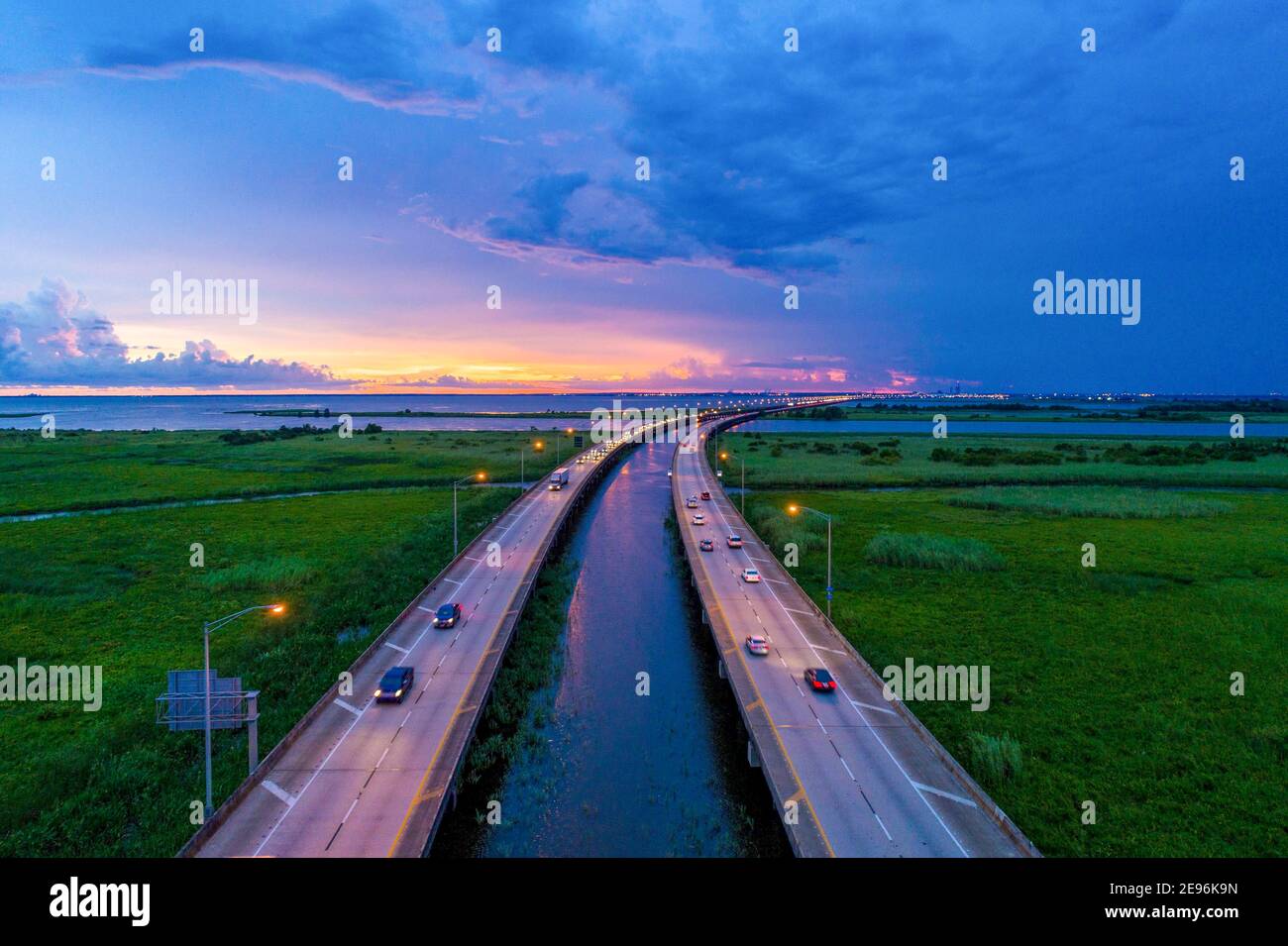 Mobile Bay Bridge Stock Photo - Alamy