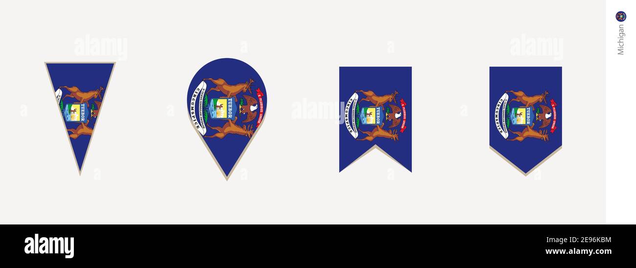 Michigan icon vector vectors hi-res stock photography and images - Alamy