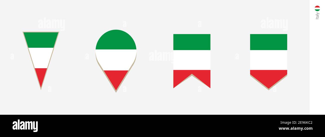 Italy flag in vertical design, vector illustration Stock Vector Image ...