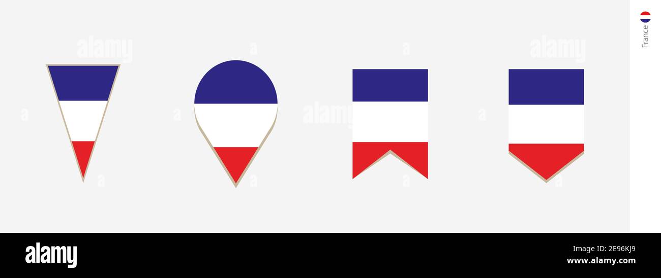 France flag in vertical design, vector illustration Stock Vector Image ...