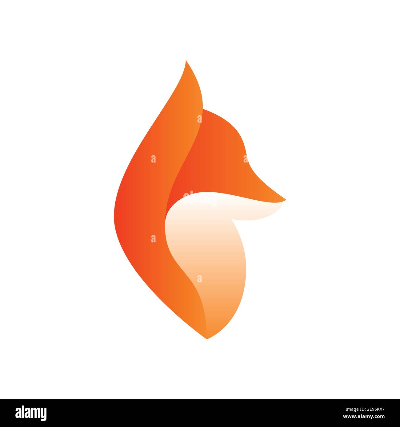 Red fox profile view Stock Vector Images - Alamy