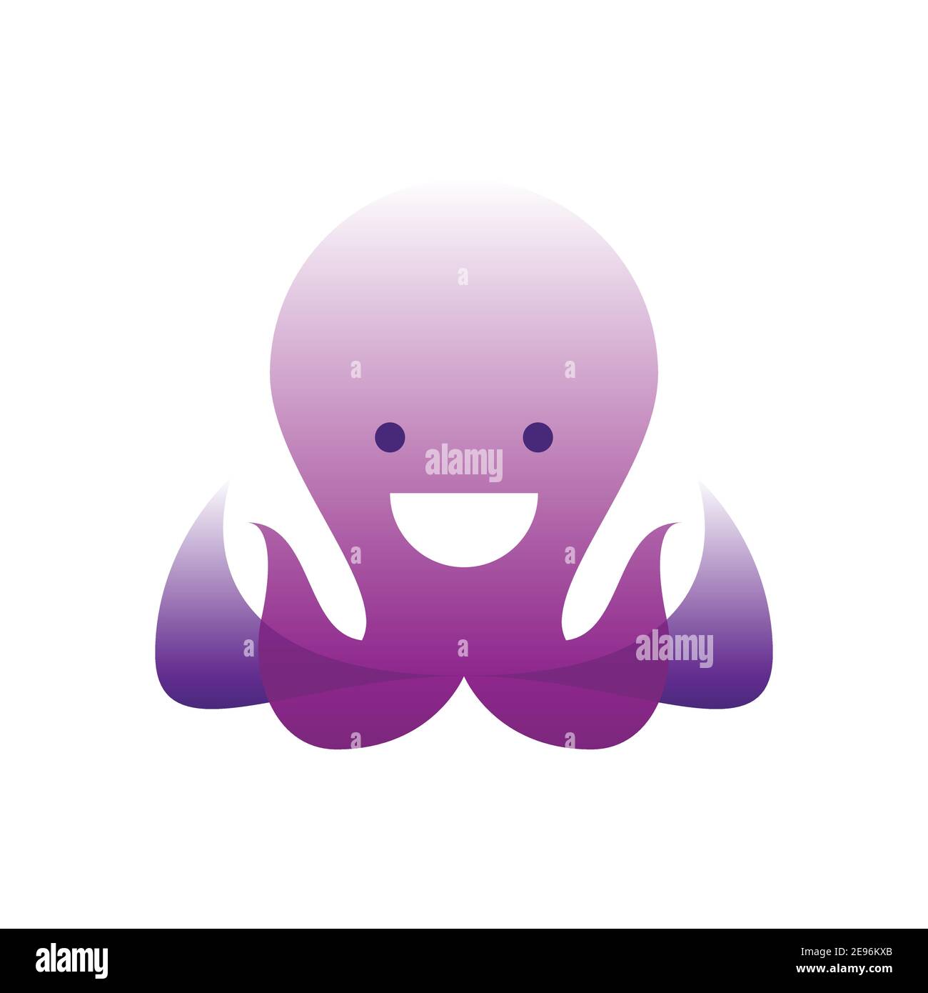 Vector optopus in gradient style. Digital art Stock Vector Image & Art ...