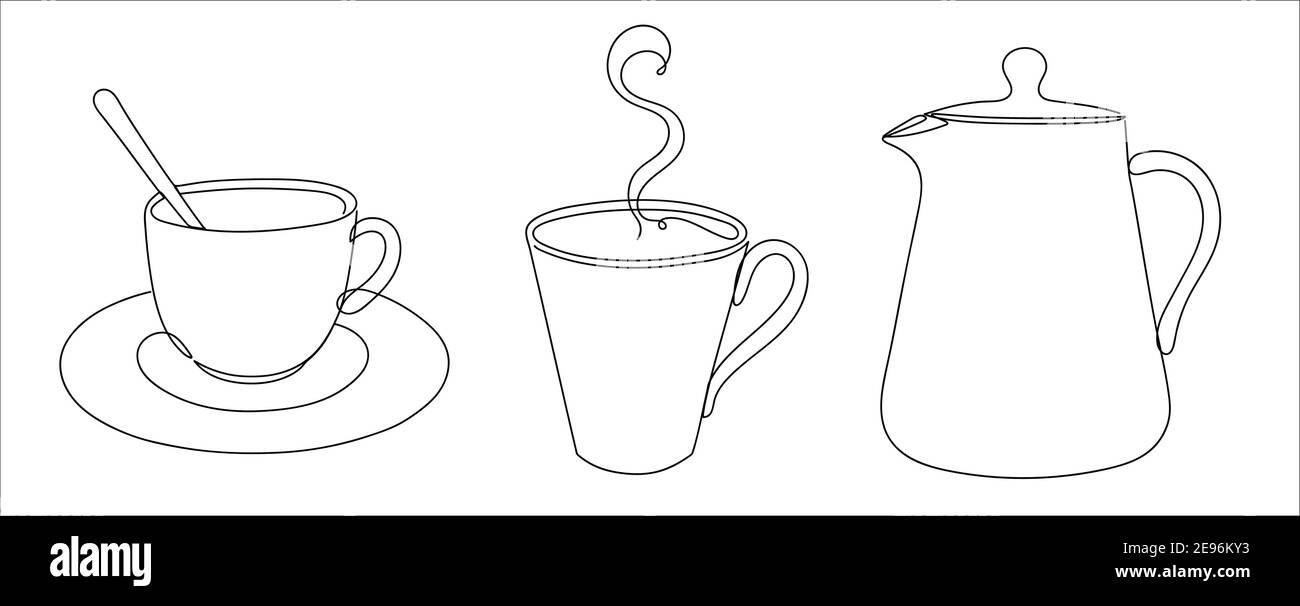 Linear sketch drawing hand Stock Vector Images - Alamy