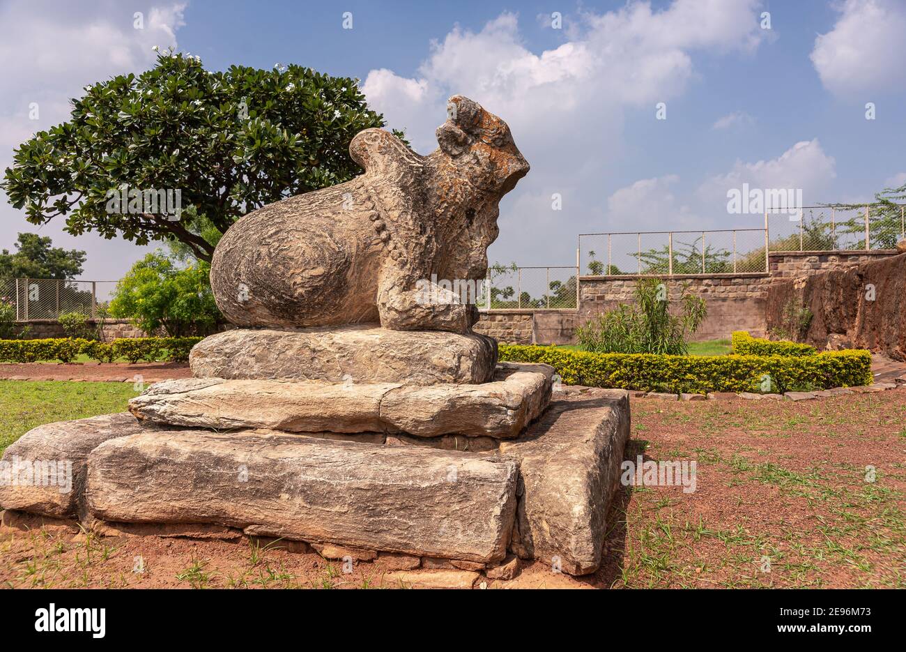 Aihole, Karnataka, India - November 7, 2013: Ravanaphadi Cave Shiva ...