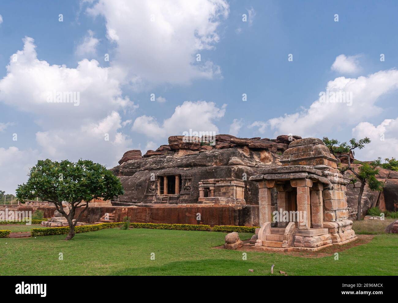 Aihole cave temple hi-res stock photography and images - Alamy