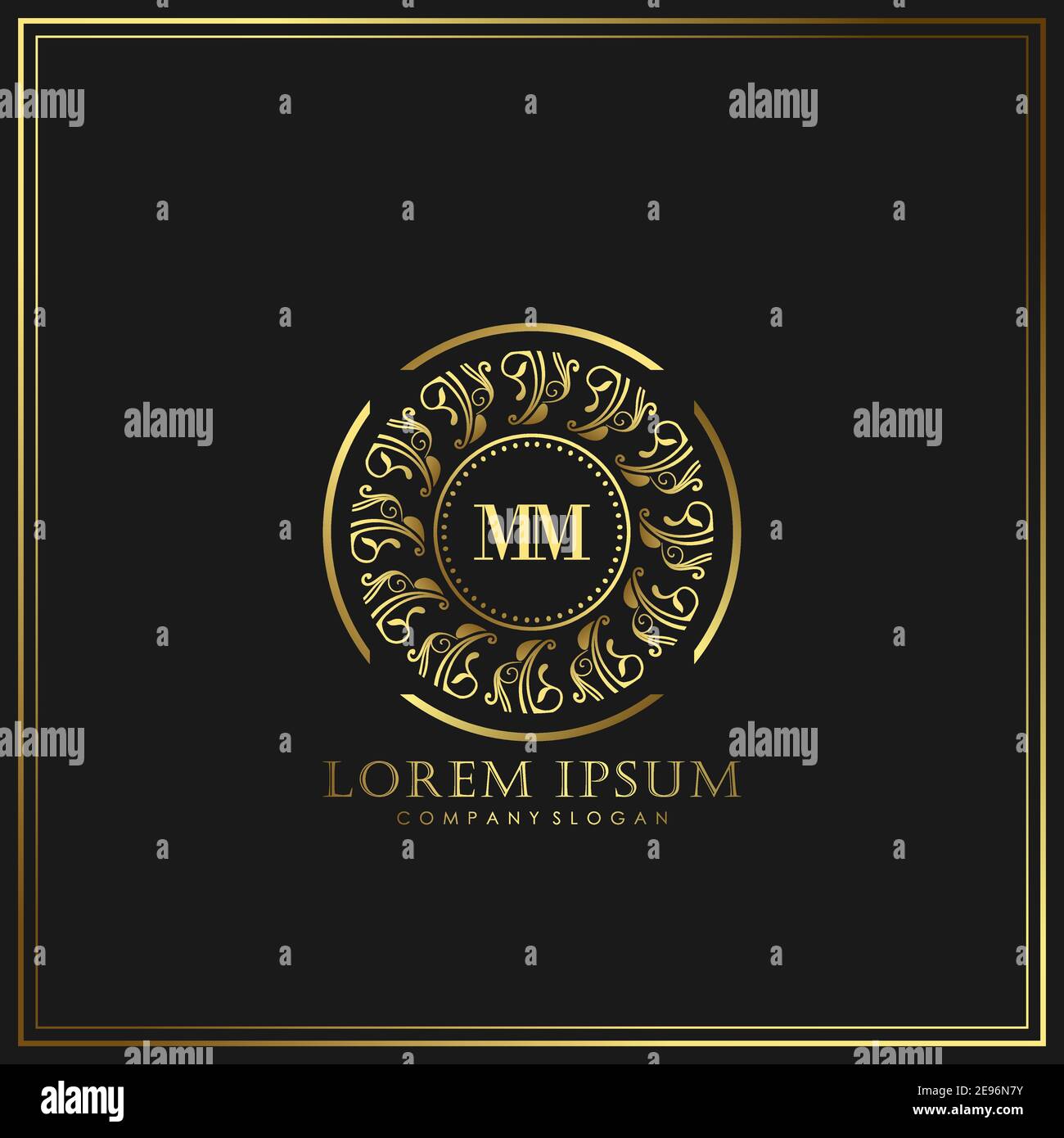 MM Initial Letter Luxury Logo template in vector for Restaurant ...