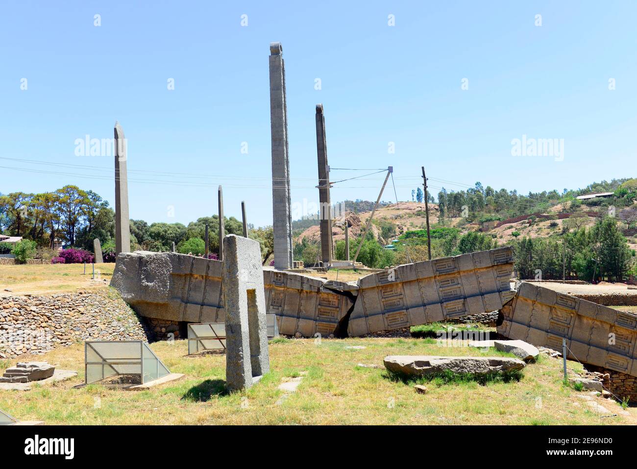 The Obelisk of Axum among other early Aksumite ruins in the ...