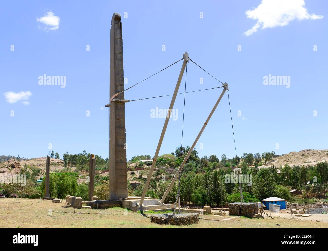 The Obelisk of Axum among other early Aksumite ruins in the ...