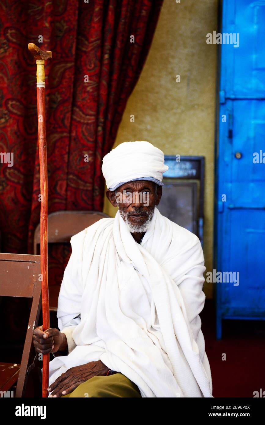 Portrait of a Tigrayan man taken in Aksum, Ethiopia Stock Photo - Alamy