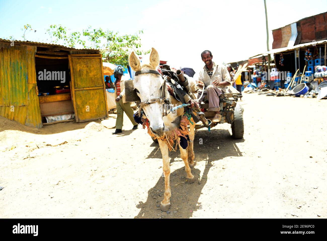 Donkey carrying goods hi-res stock photography and images - Alamy
