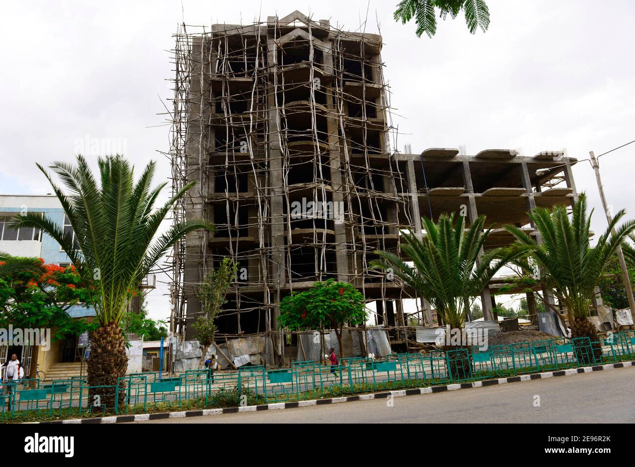 New high-rise buildings built in Aksum, Ethiopia Stock Photo - Alamy