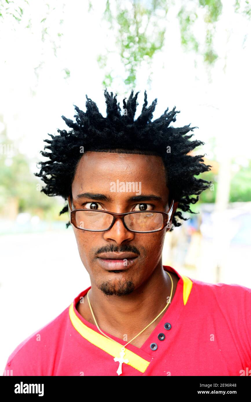 Young ethiopian man portrait hi-res stock photography and images - Alamy