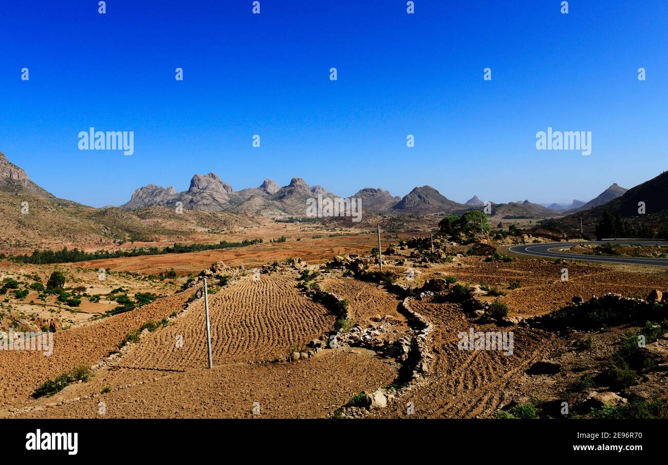 Rural landscapes at the Tigray region of northern Ethiopia Stock Photo ...