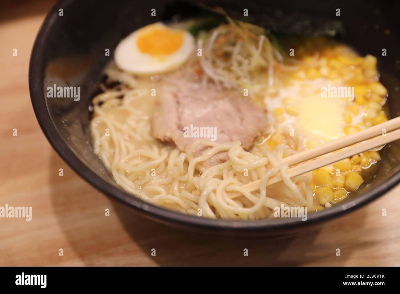 Japanese Noodle ramen Local japanese food in restaurant Stock Photo - Alamy