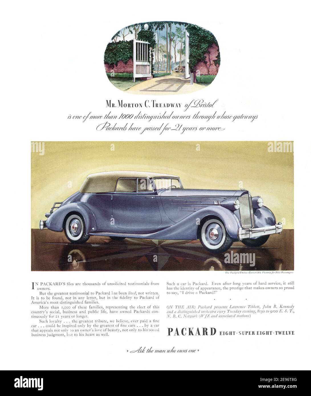 1935 Packard Eight, SuperEigth, Twelve Dealership Advertisement ...