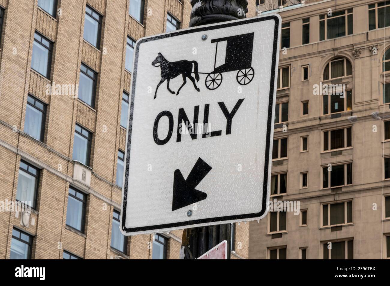 Road signs in the city Stock Photo - Alamy