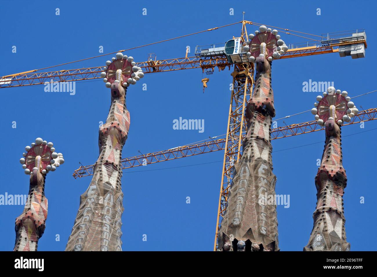Sagrada Familia architecture detail in Barcelona, Spain. Impressive ...