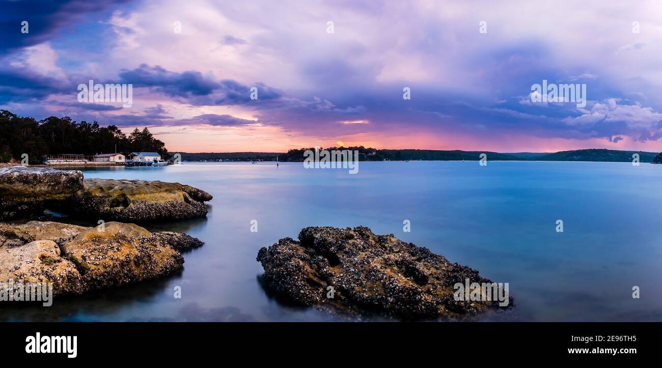 Sunset View of Darook Park in Cronulla Stock Photo - Alamy