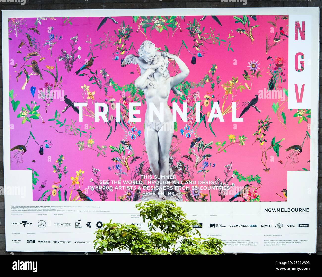 2021 Triennial promotion at the National Gallery of Victoria, Melbourne ...