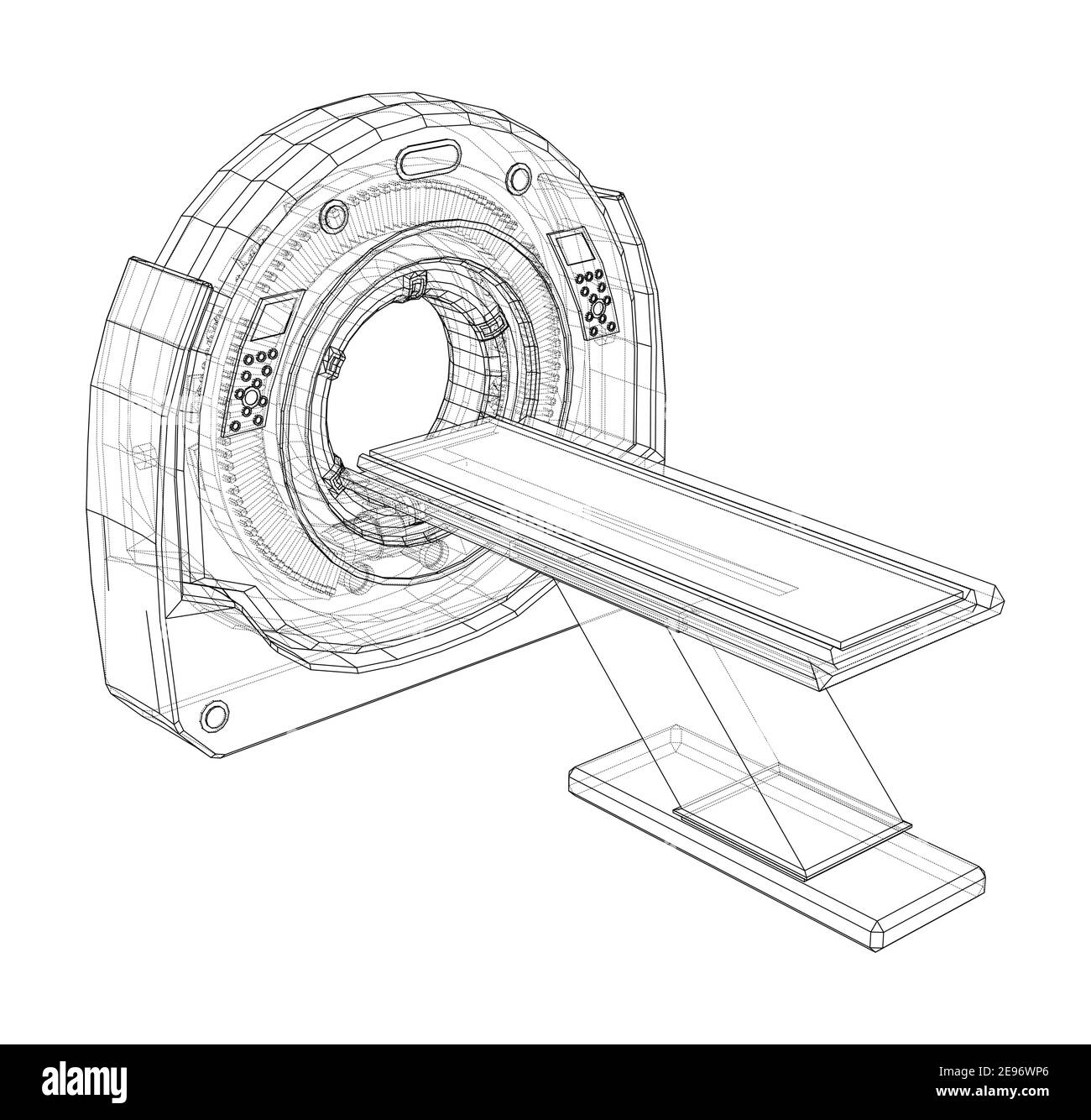 3d illustration of a MRI machine Stock Vector Image & Art - Alamy