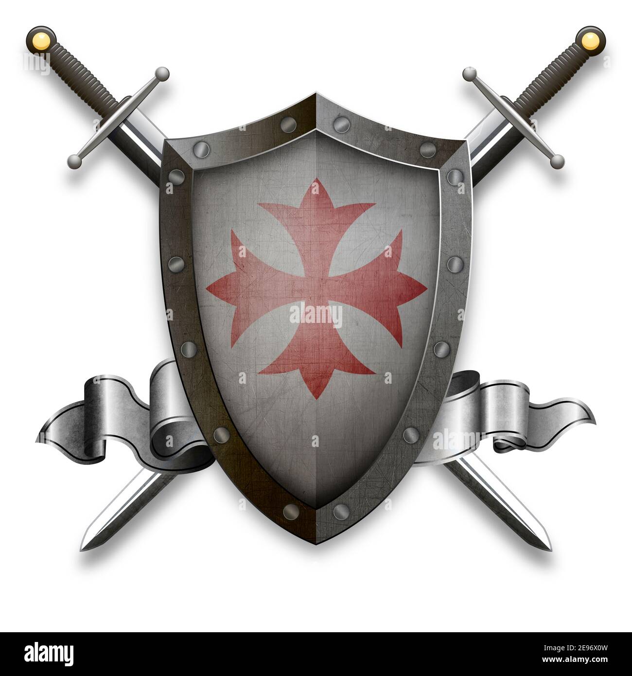 Medieval heraldic banner knight hi-res stock photography and images - Alamy