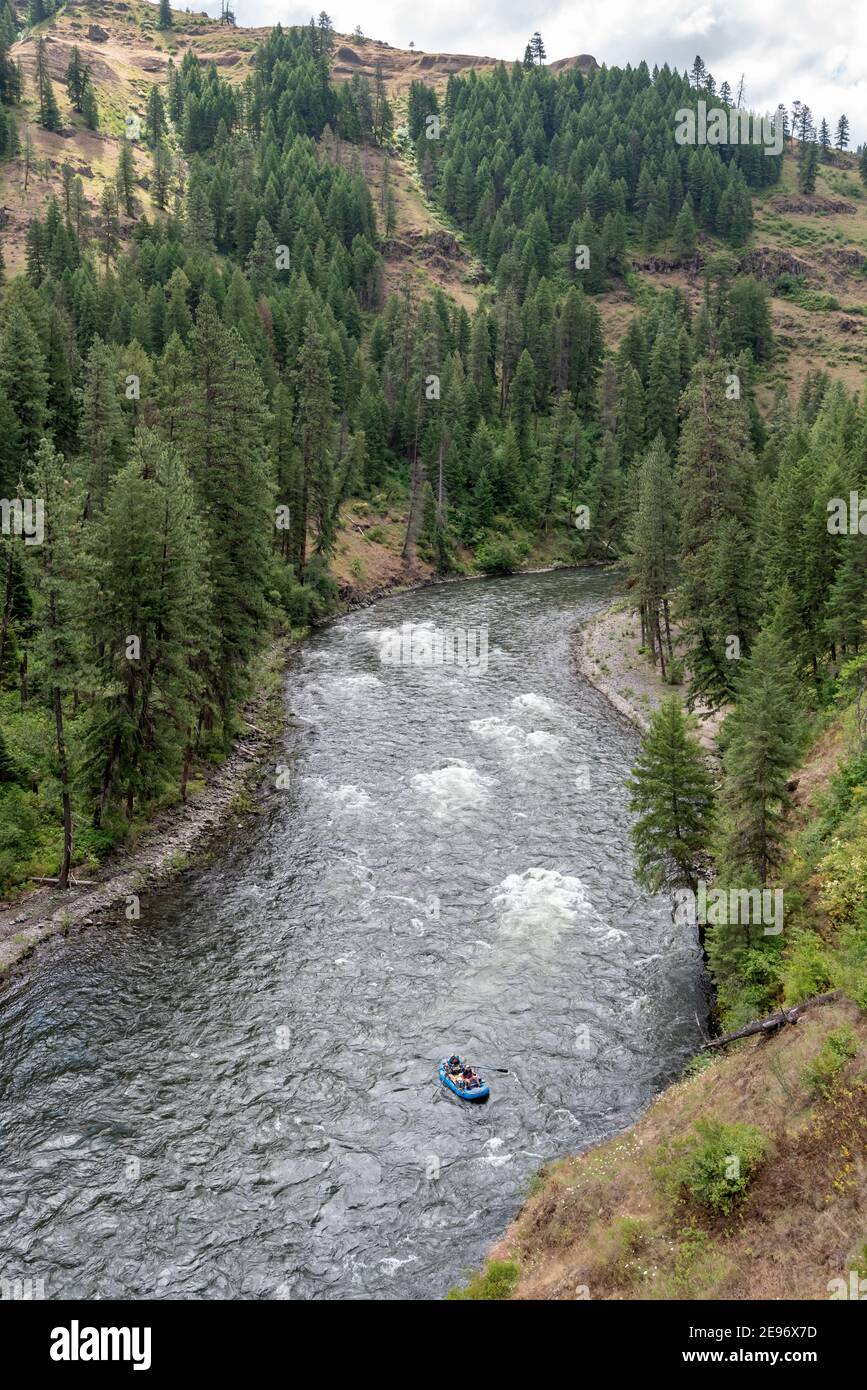 Rafting down the Grande Ronde River, Oregon Stock Photo - Alamy
